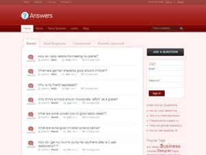 Answers Wordpress Voting Theme | Wordpress Questions & Answers Theme