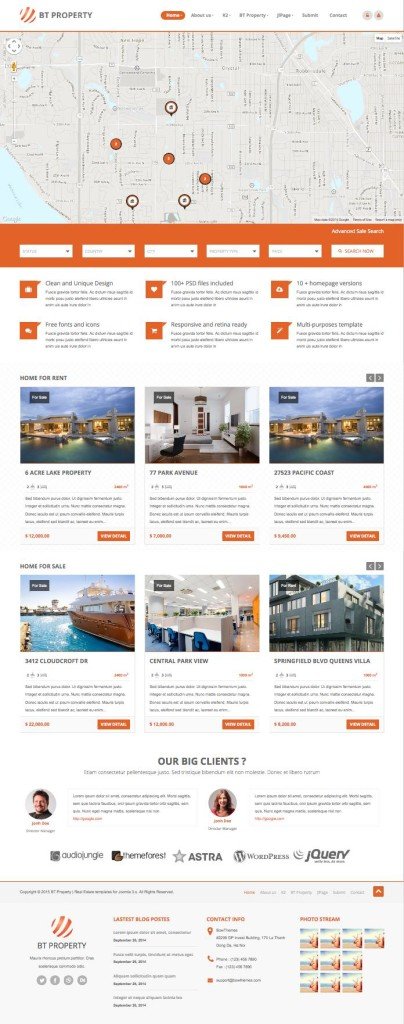 BT Property Joomla Real Estate Properties Submission Template